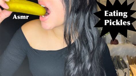 Asmr Eating A Pickle No Talking YouTube