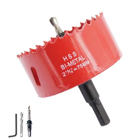Scie cloche bi métal HSS avec mandrin pour bois et métal 75 mm Z3687