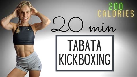 20 MINUTE STANDING KICKBOXING TABATA WORKOUT NO REPEAT NO EQUIPMENT