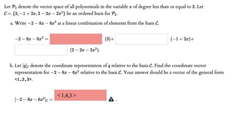 solved let p2 denote the vector space of all polynomials in