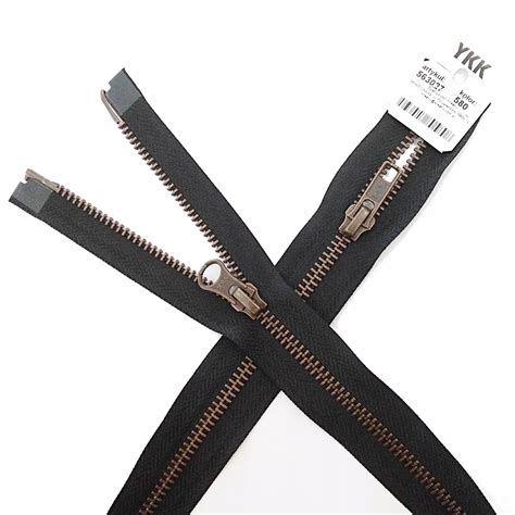 YKK zamek błyskawiczny metalowy do kurtki góra dół oksyda 65 cm 580