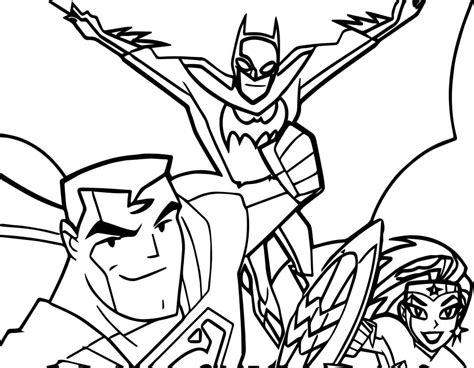 Justice League Coloring Page Wecoloringpage