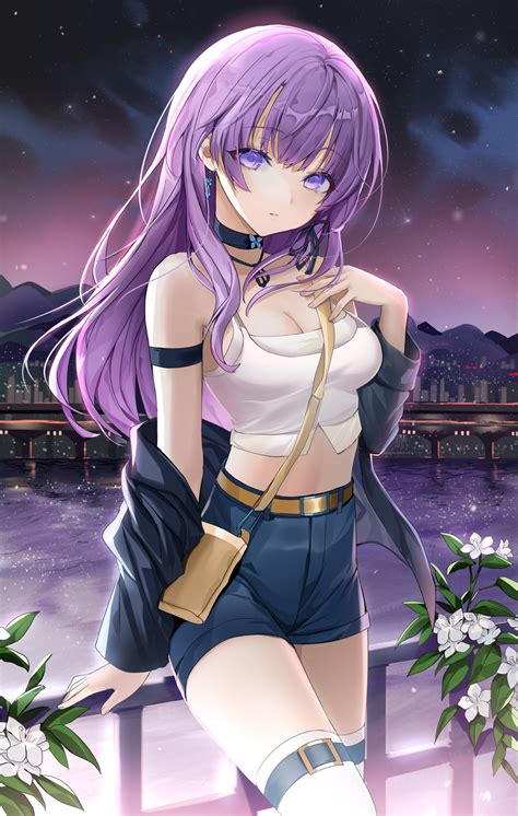 Hình nền Anime cô gái kỹ thuật số nghệ thuật số 2D Nhìn vào người