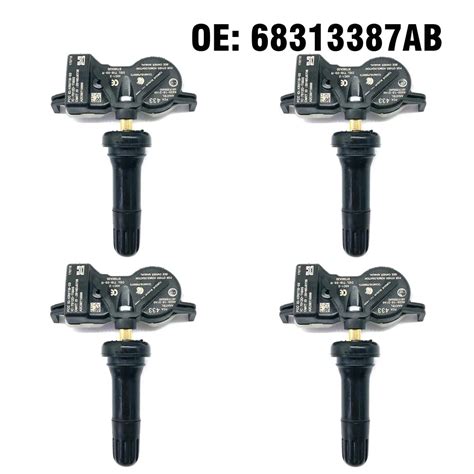 4 Adet TPMS Lastik Bas Nc Monit R Sistemi 433 MHZ Sens R 68313387AB