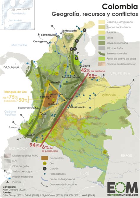 El Mapa De La Geopol Tica De Colombia Mapas De El Orden Mundial Eom