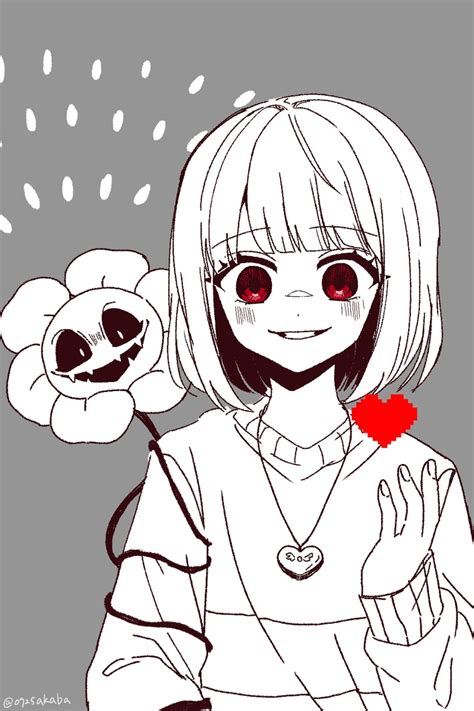 Chara And Flowey Undertale Drawn By Akaba Danbooru