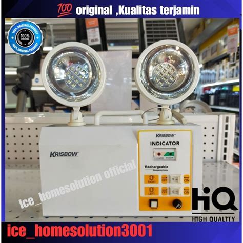 Jual Powerlite Lampu Darurat Twin Spot Led Lampu Emergency Shopee