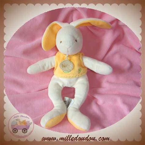 BABYNAT BABY NAT DOUDOU LAPIN ECRU T SHIRT POMME SOS