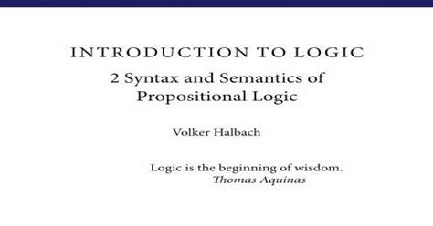 introduction to logic syntax and semantics of propositional logic [pdf document]
