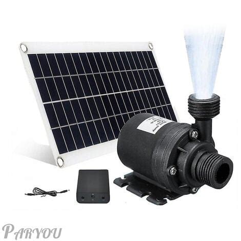 Pompe à eau solaire 50w 800l h Dc12v pompe de fontaine à eau solaire à