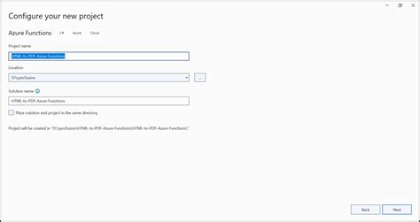convert html to pdf in azure functions on windows syncfusion