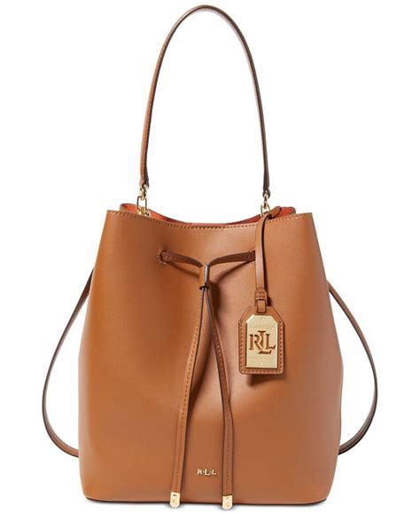 A Contrasting Interior Takes This Lightweight Drawstring Lauren Ralph