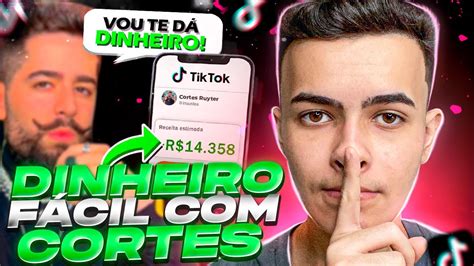 Como Ganhar Dinheiro Perfil De CORTES No Tik Tok Começando Do Zero