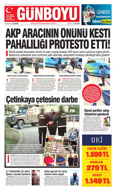 Günboyu Gazetesi Günboyu Manşet Oku Haberler 21 Şubat 2024