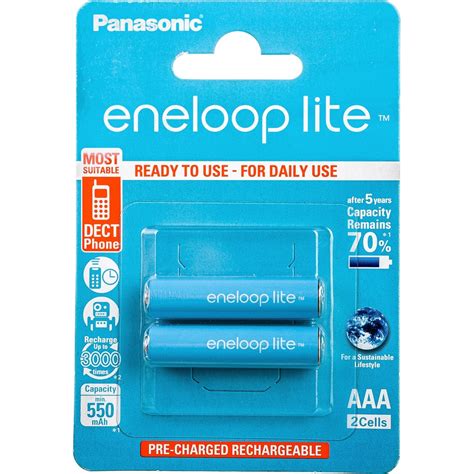 Аккумуляторы Panasonic eneloop lite BK 4LCCE 2BE 550mAh AAA R03 BL2 416