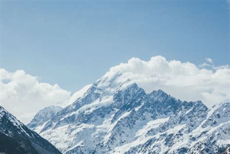 Wallpaper Landscape Mountains Nature Sky Snow Winter Clouds