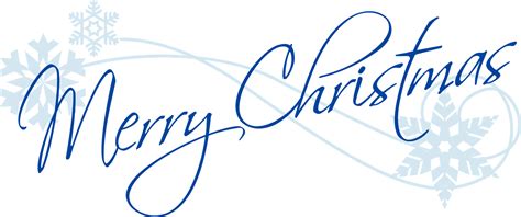 Merry Christmas Word Art Transparent PNG All