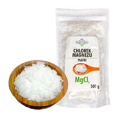 Chlorek magnezu sześciowodny MgCI2 do kąpieli PŁATKI Soul Farm 500g