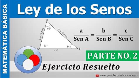 Ejercicio Resuelto No 2 De LEY DE LOS SENOS YouTube