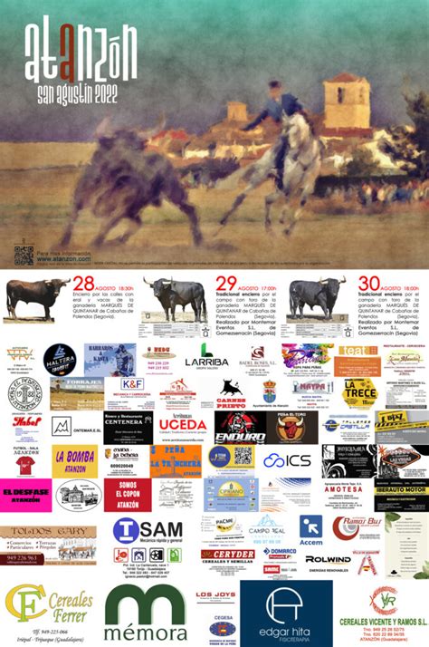 Fiestas San Agustín 2022 Villa de Atanzón