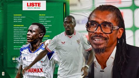 Voici la liste de Aliou Cissé pour le match Sénégal vs Mauritanie sans