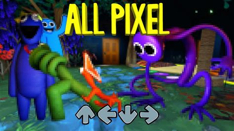 PURPLE VS ALL PIXEL Roblox Rainbow Friends FNF Mod YouTube