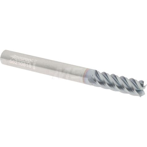 Accupro Square End Mill 1 4 Dia 3 4 LOC 5 Flute Solid Carbide