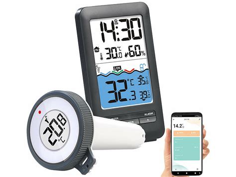 Thermomètre de piscine connecté sans fil PT 400 app Piscines et