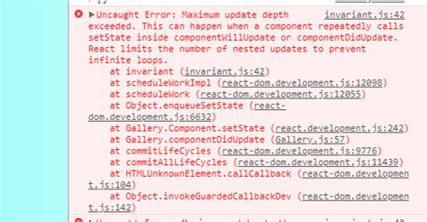 Another Uncaught Error Maximum Update Depth Exceeded Issue 86