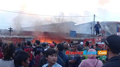 Kebakaran Di Pasar Ciawi Tasikmalaya Puluhan Kios Hangus