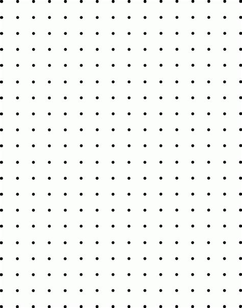 Dot Paper Printable Web Graph Coordinates In A Single Quadrant With
