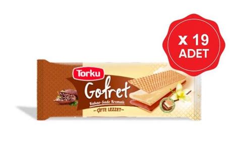 Torku Karamel ve Fındık Kremalı Gofret 142 Gr x 19 Adet Fiyatı