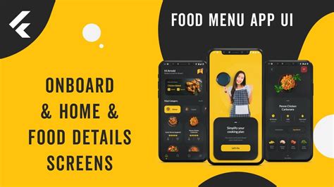 Flutter App Ui Food Menu App Ui Onboarding Home Food Details Screens Speed Code Youtube