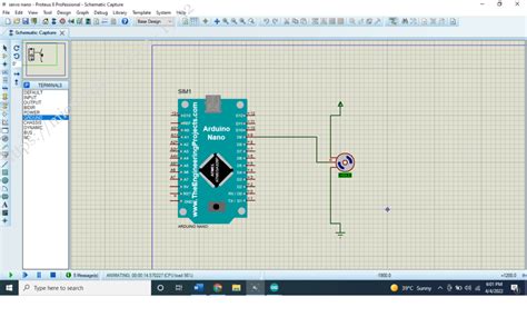 Control Servo Motor With Arduino Nano In Proteus