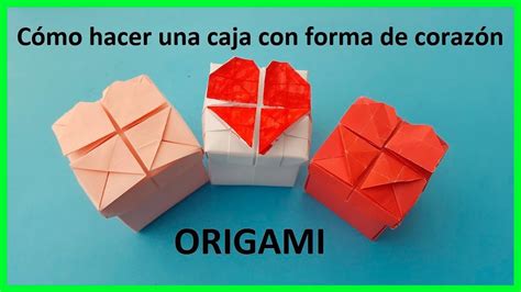 Origami CAJA de CORAZÓN de papel Cajitas de Origami FÁCIL YouTube
