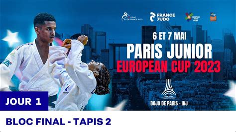 Jour 1 Tapis 2 Bloc Final Paris Junior European Cup 2023 YouTube