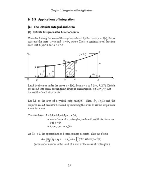 calculating areas under curves using the definite integral pdf integral area