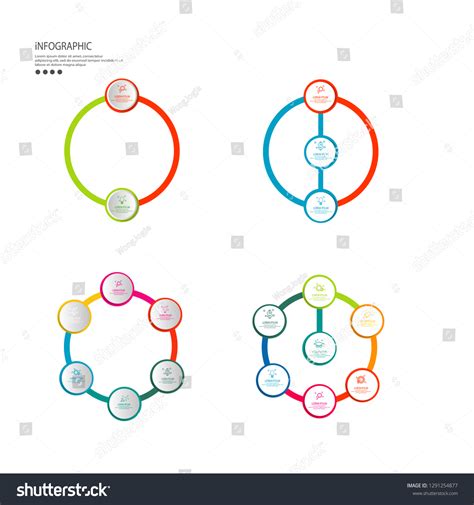 Circular Arrows Infographics Chart Graph Diagram Stock Vector Royalty