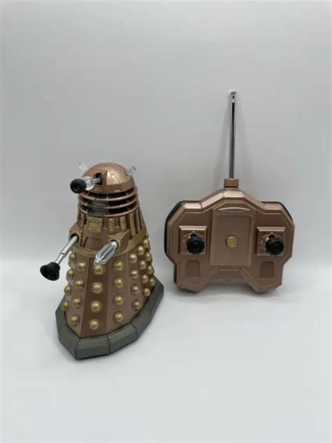 DOCTOR WHO Radio Controlled Bronze Dalek Infrared Sound FX Tested 54