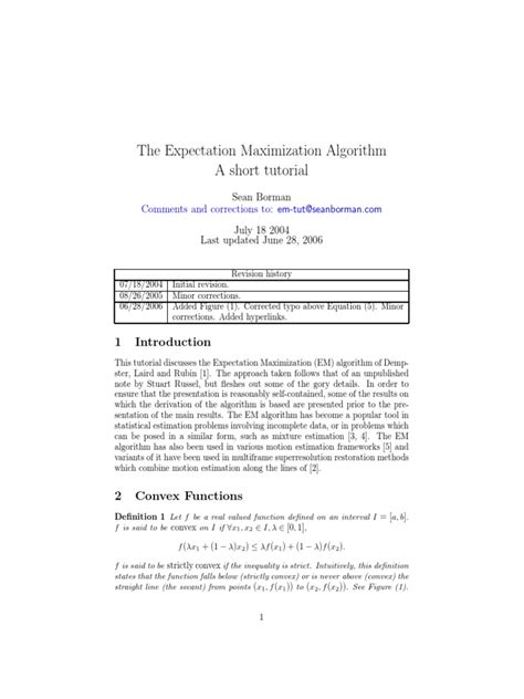 the expectation maximization algorithm pdf statistical theory teaching mathematics