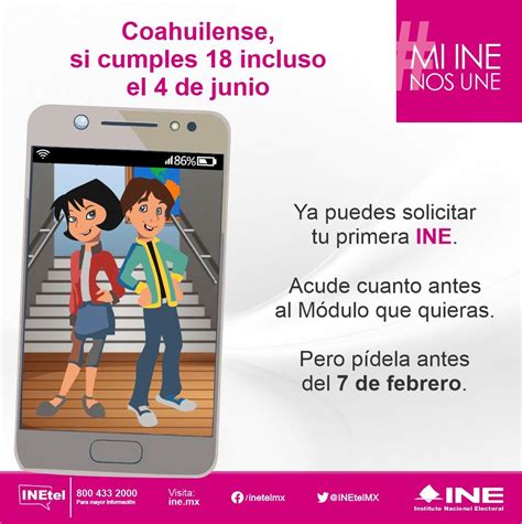 Comité Municipal Saltillo on Twitter Si estás próximo a cumplir 18