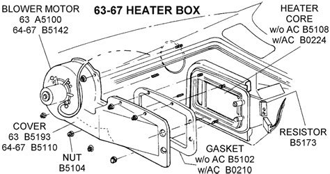 1963 67 Heater Box Diagram View Chicago Corvette Supply