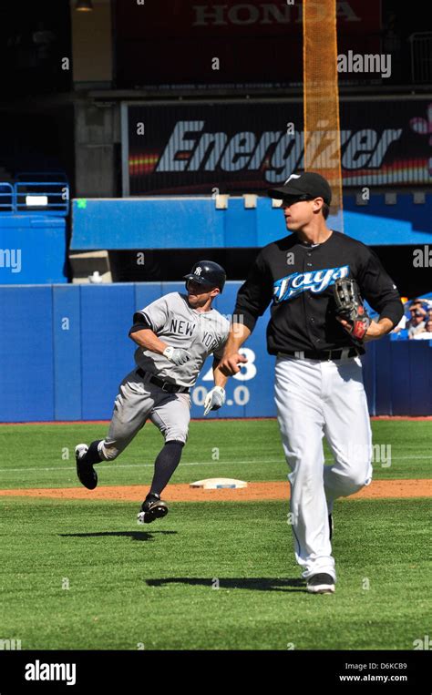 New York Yankees Vs Toronto Blue Jays Held At Rogers Stadium With