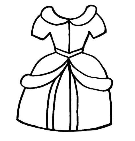 Dibujo De Vestido Para Colorear Dibujos Para Colorear 55 OFF