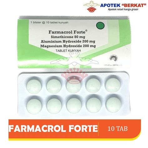 Jual FARMACROL FORTE TABLET ISI 10 OBAT MAAG Shopee Indonesia