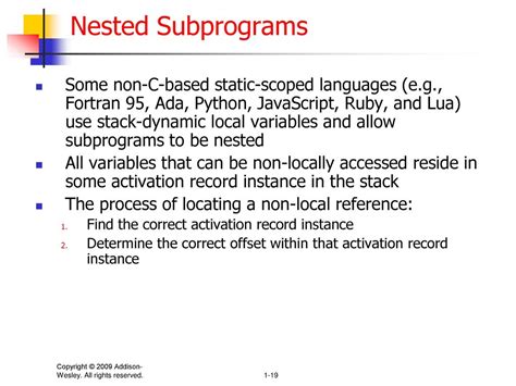 chapter 10 implementing subprograms ppt download