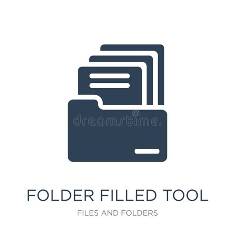 Folder Filled Tool Icon Vector Sign And Symbol Isolated On White