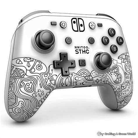Video Game Controller Coloring Pages Free Printable