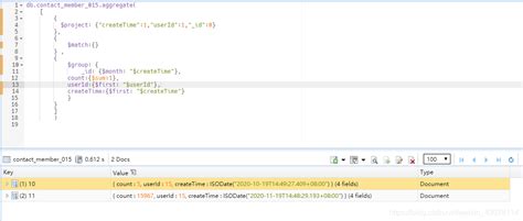 java 使用mongotemplate 按月分组、聚合的实现 （要求返回非分组字段） 对象按照时间分组 并且计数 用mongotemplate csdn博客