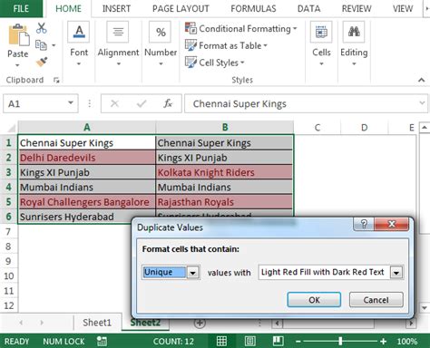 how to compare text in microsoft excel